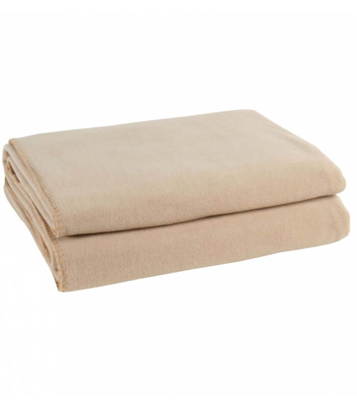 Plaid polaire luxe beige 160 x 200 cm : Plaid Addict, vente en ligne de ...