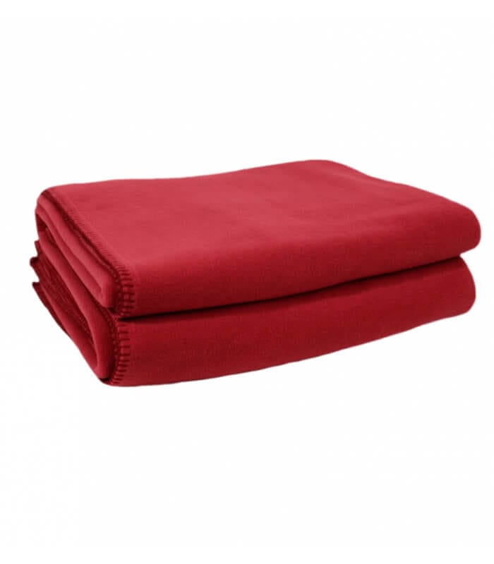 Plaid polaire luxe rouge 160 x 200 cm : Plaid Addict, vente en ligne de ...