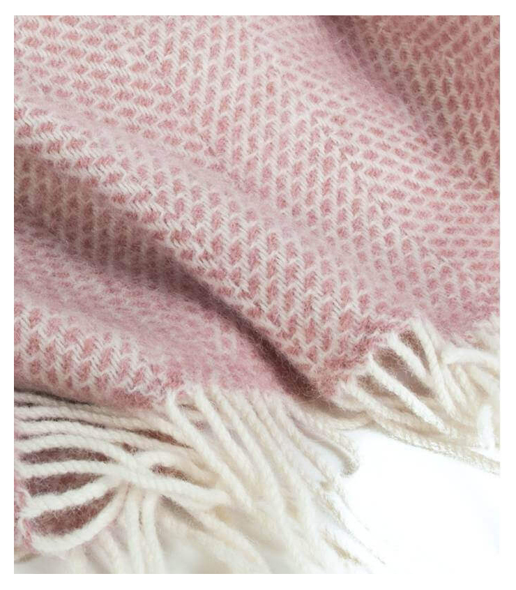 Plaid Laine Beehive Rose 150 X 183 cm