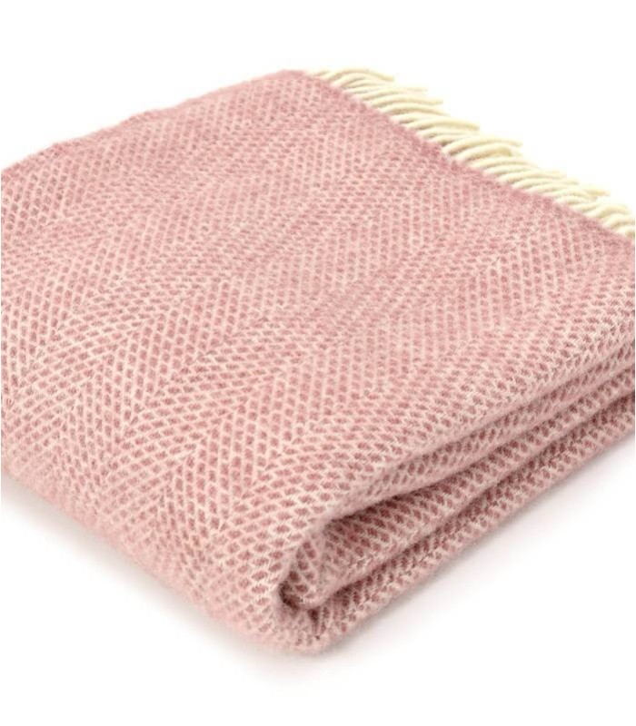 Plaid laine beehive rose : Plaid Addict, vente en ligne de Plaids pure ...