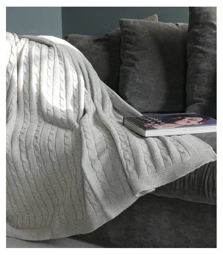 Plaid Laine Gris - Elégant et ultra confortable I Plaid Addict