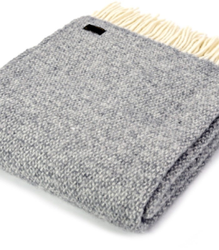 Plaid pure laine gris 150 x 183 cm : Plaid Addict, vente en ligne de ...