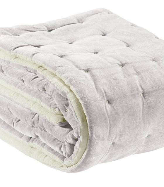 Edredon Bout de Lit Velours Peacock 85X200cm