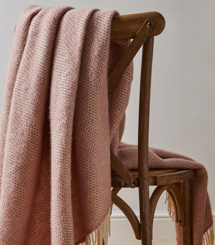 Plaid Laine Beehive Rose 150 X 183 cm